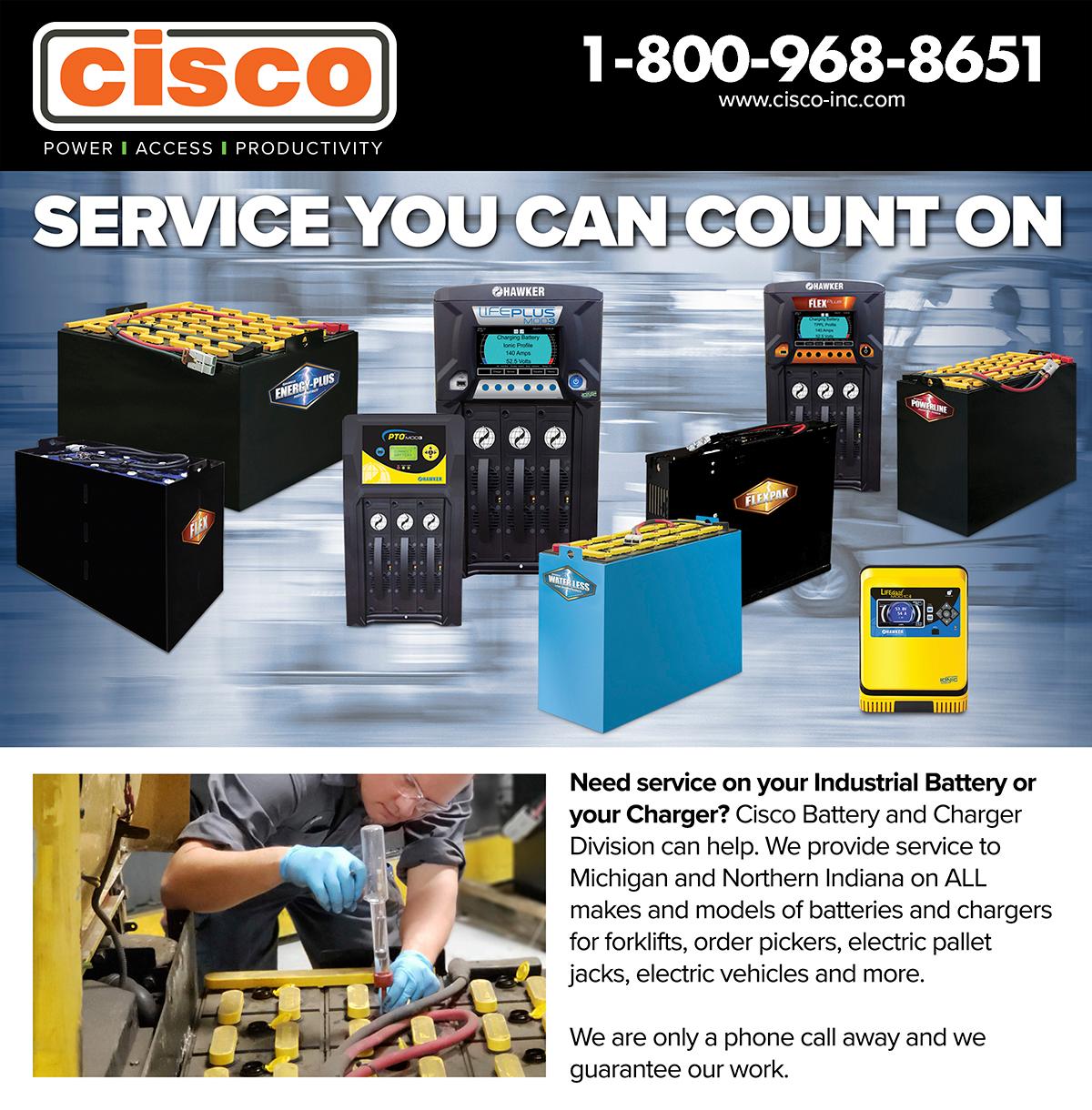 Need service on your Industrial Battery or your Charger?